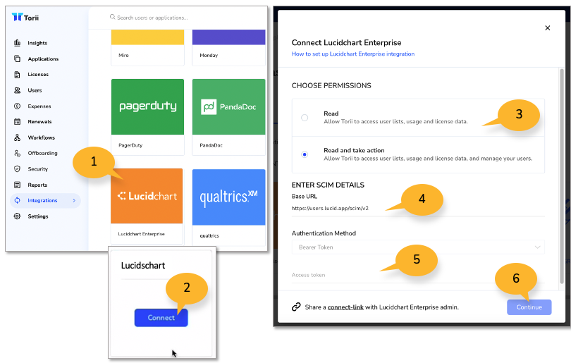 Lucidchart Enterprise Integration – Torii